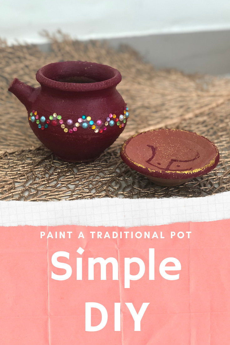 DIY: Make your own Karwa for Karwa Chouth | Pot Design - Haute Kutir