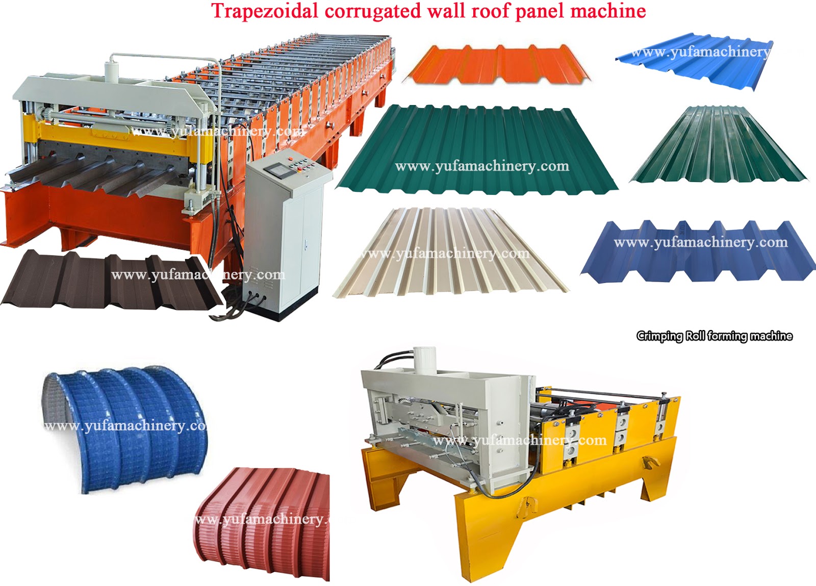 YUFA MACHINE FACTORY: Metal trapezoidal corrugated roof wall panel roll ...