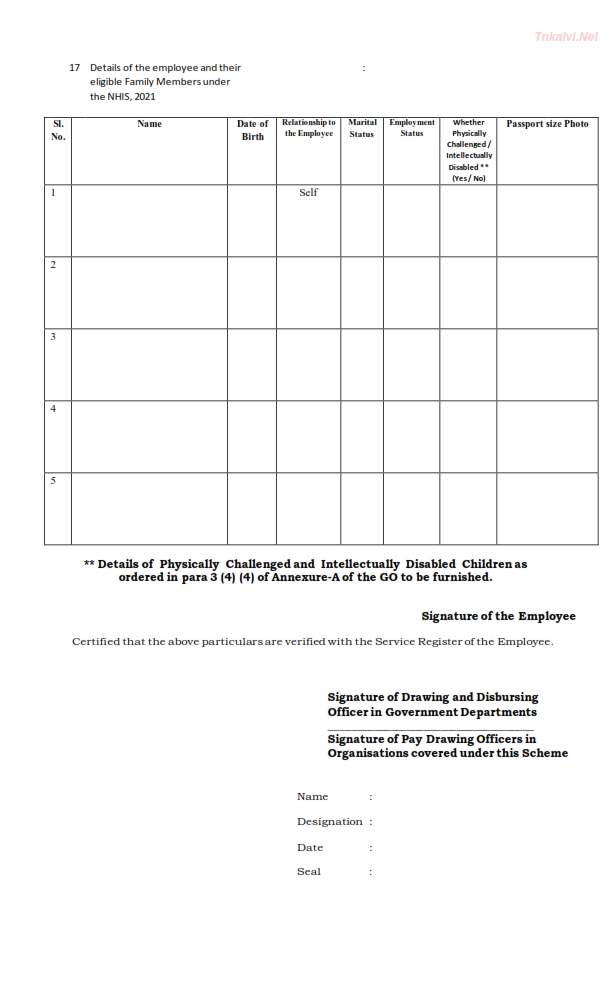 nhis new application form 2021 - KALVI TAMILNADU