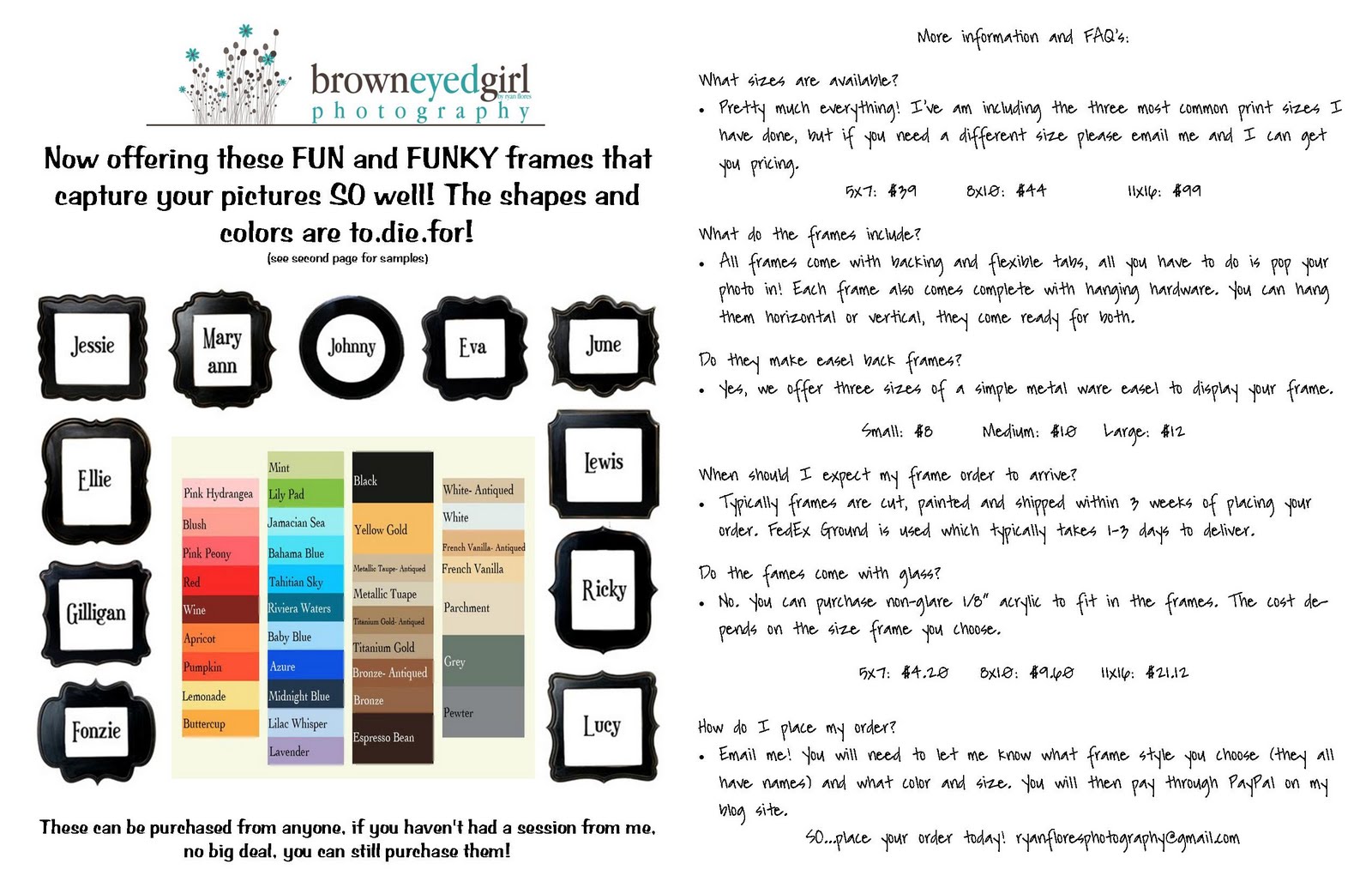 Ryan Flores Photography: FUN and FUNKY Frames