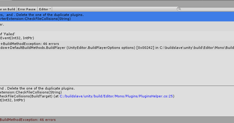 Issue With Unity3d Found Plugins With Same Names And