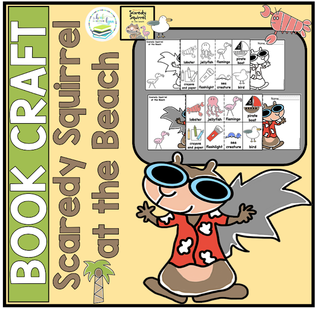 SCAREDY SQUIRREL AT THE BEACH BOOK CRAFT ~ Book Units by Lynn