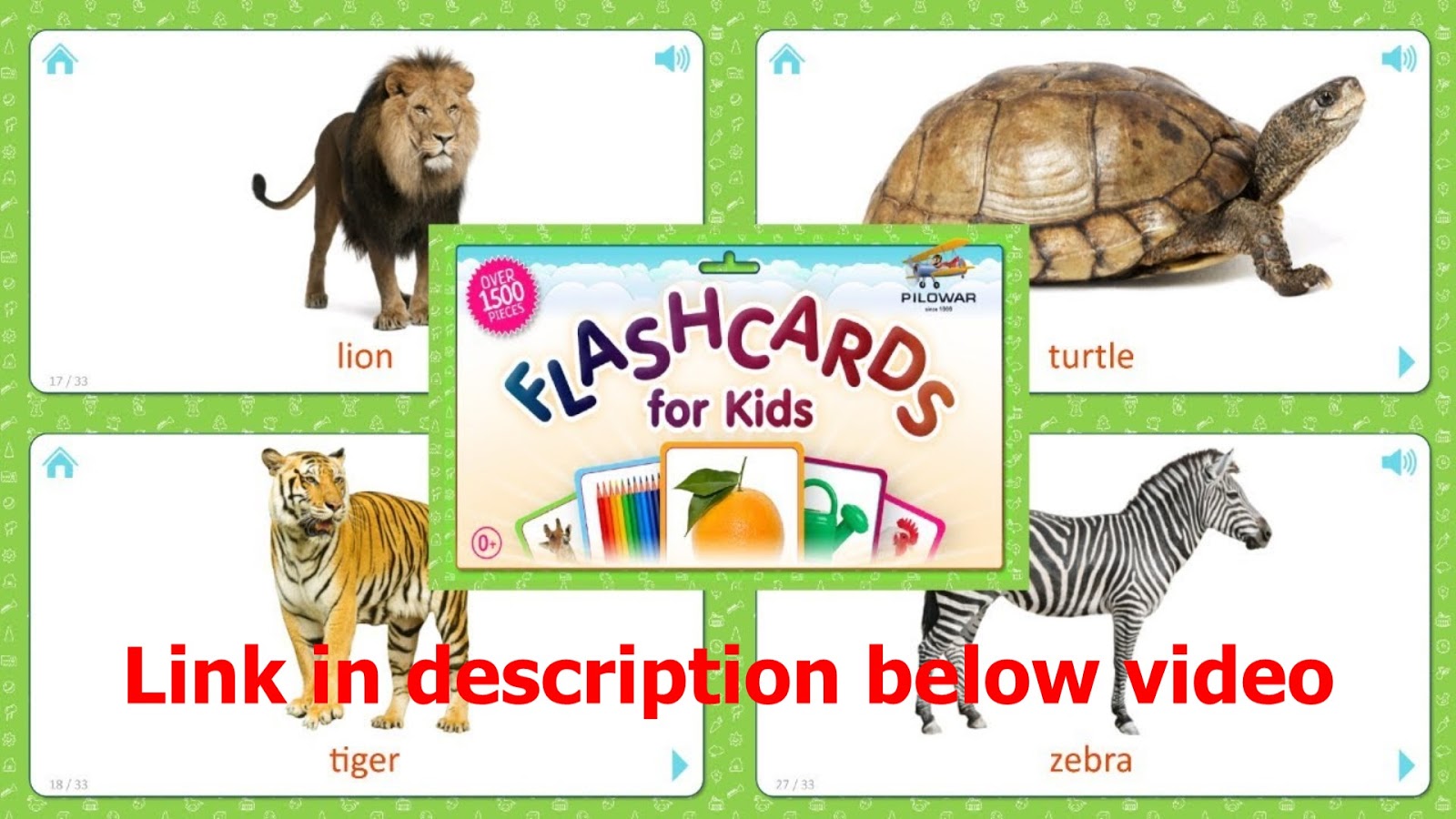 FlashCards For Kids: Wild Animals For Kids [17 Cards - Part 2] Wild ...