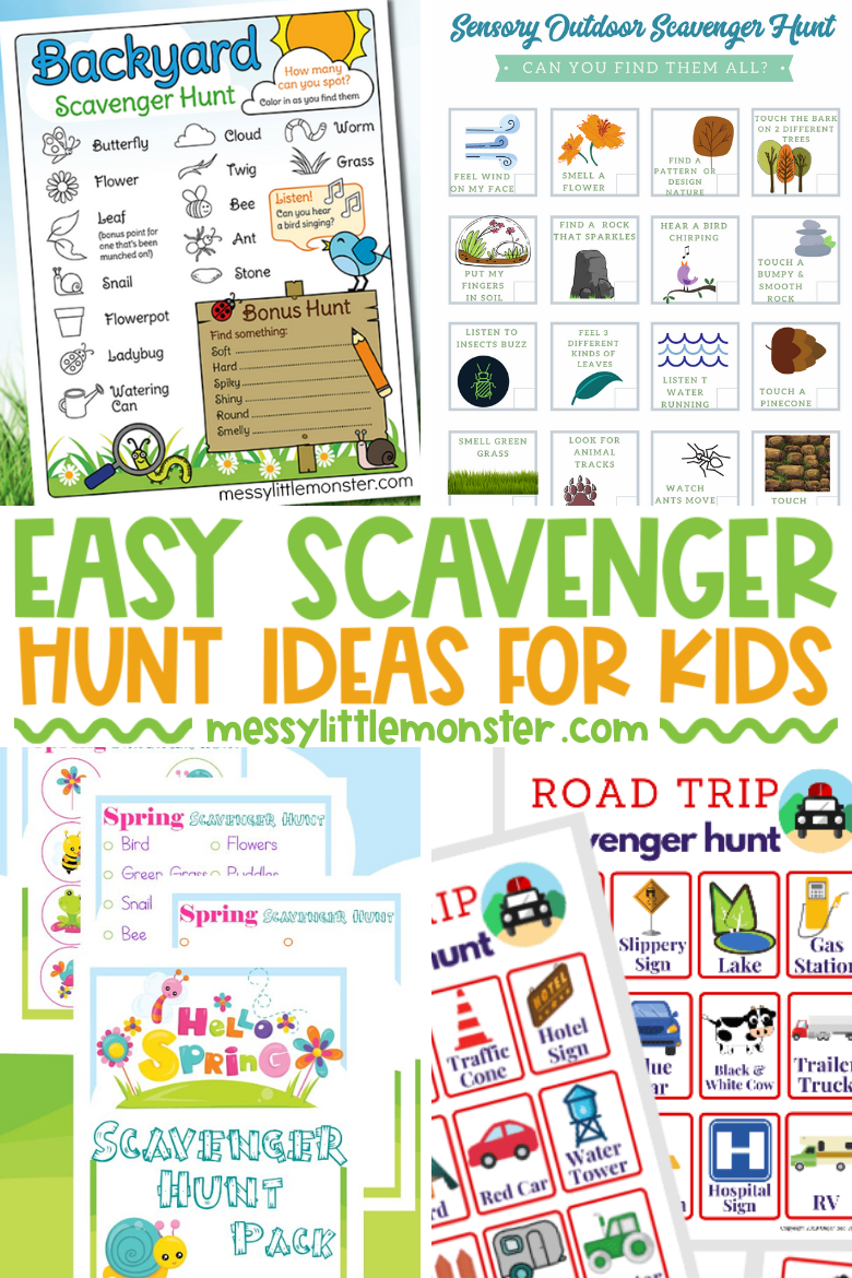 30 Creative Scavenger Hunts for kids - Messy Little Monster