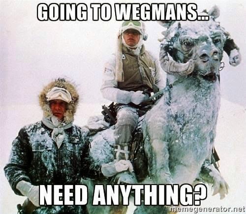 Going to wegmans, need anything?