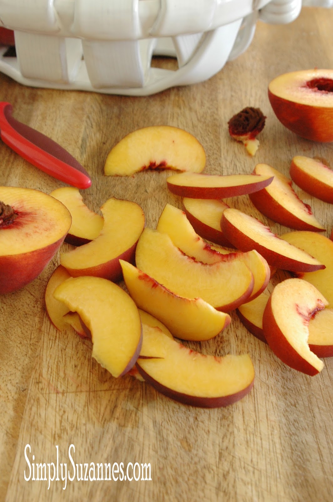 Simply Suzanne's AT HOME: peach and almond galette