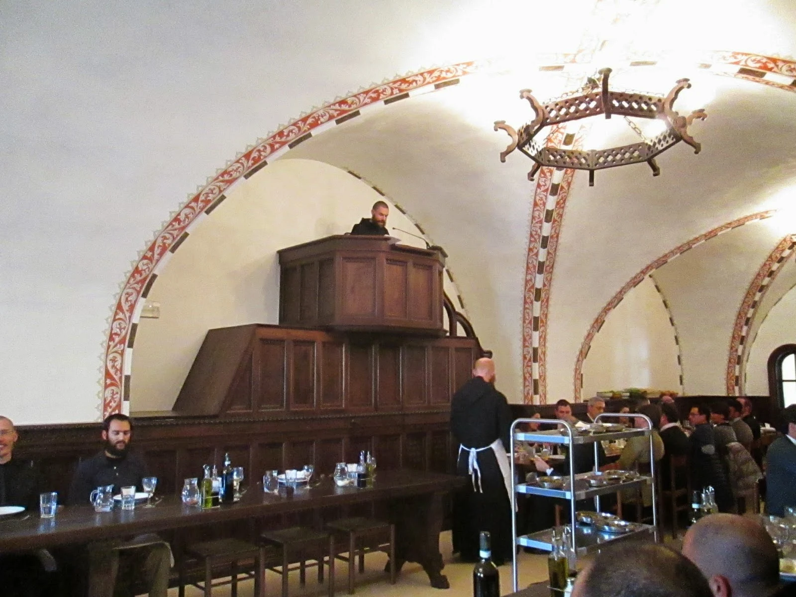 New Liturgical Movement: New Sacred Art: The Monastic Refectory in Norcia