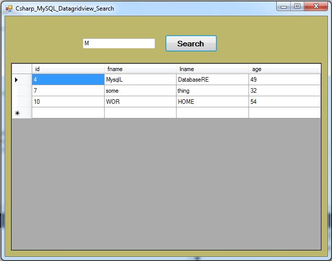 Search Data In Datagridview Using Filterdatarow Vbnet Search Data In Datagridview Using Filterdatarow Vbnet