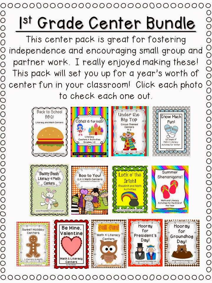 Mrs. Wheeler's First Grade Tidbits: SALE!!!!
