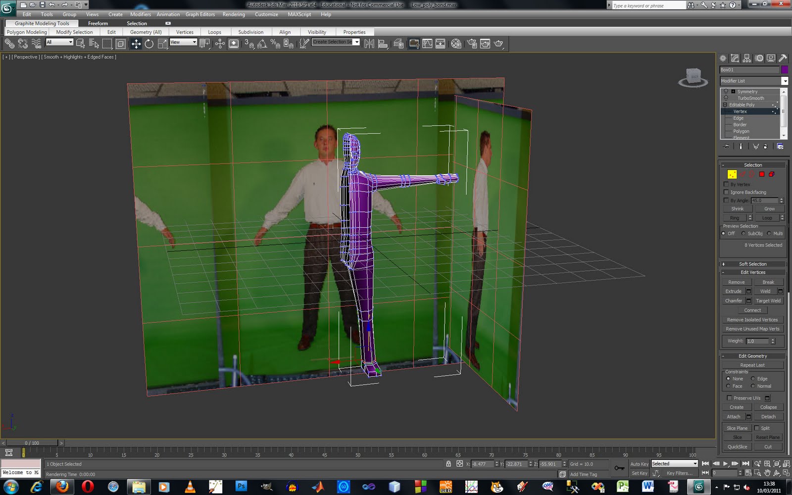 3D Modelling and animation: Modelling a person