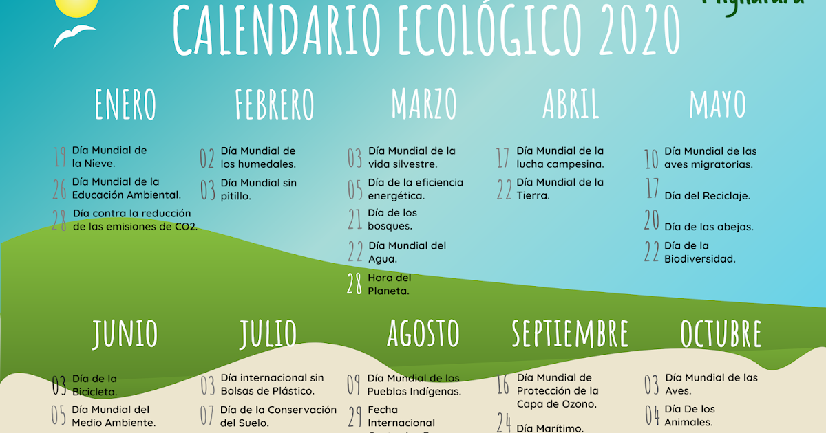 Calendario Ecológico 2020 - PHYNATURA