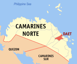 Daet town: Daet, Camarines Norte