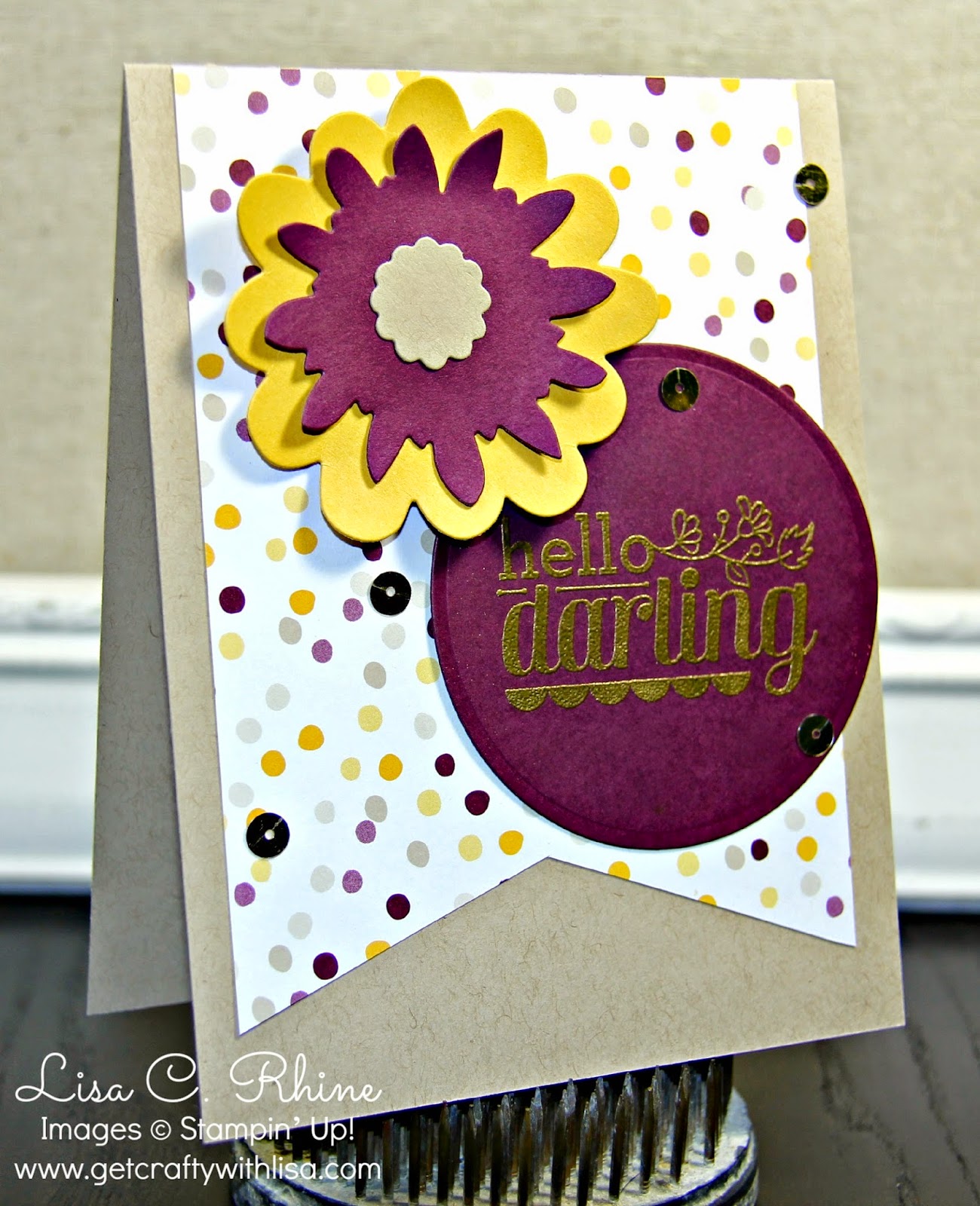 Get Crafty with Lisa: Hello Darling for Creative Challenge Club (CCC01)