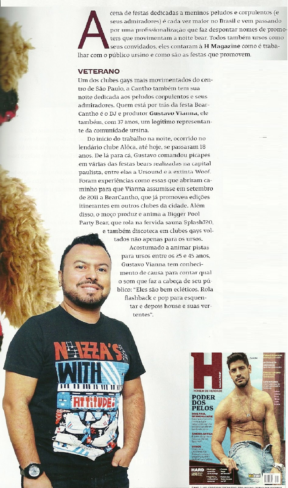 DJ Gustavo Vianna: Matéria na revista H Magazine #2
