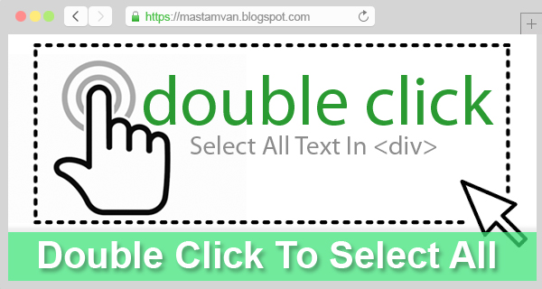 Langkah Sederhana Membuat Efek Double Click To Select - Medroide.com
