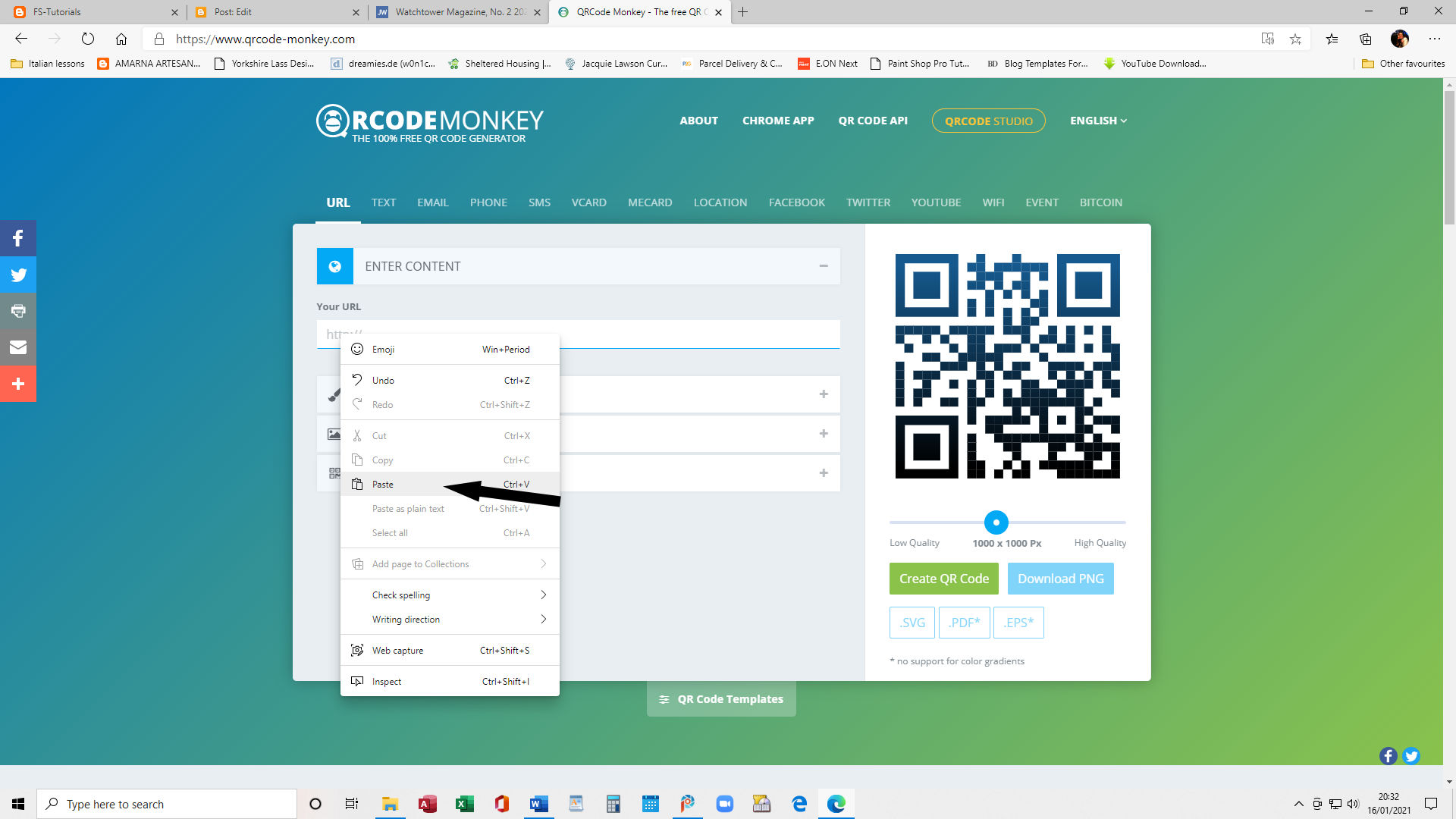 FS-Tutorials: How to generate a QR code and save it.