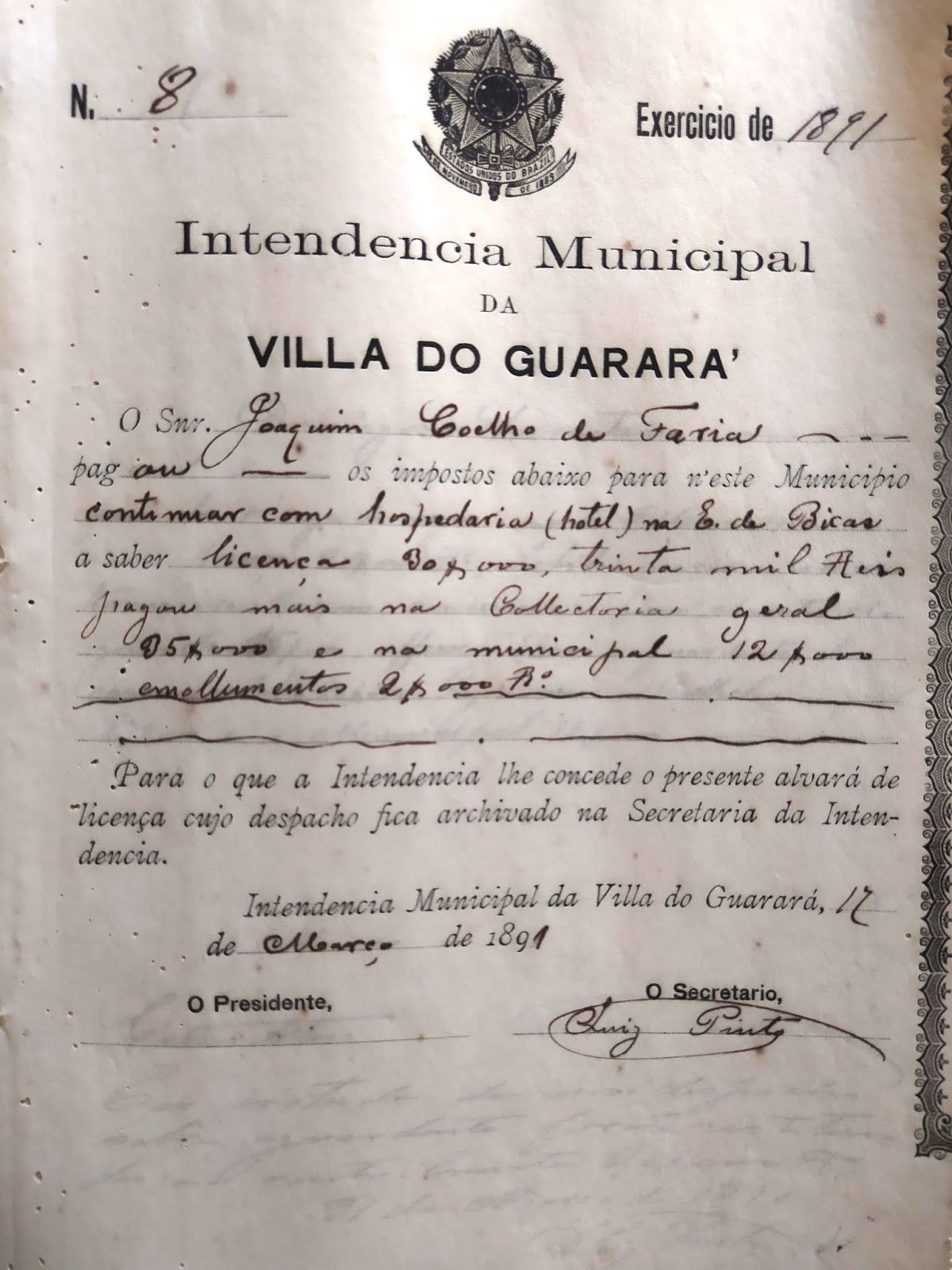 Família Dousseau: Arquivo de Documentos Antigos