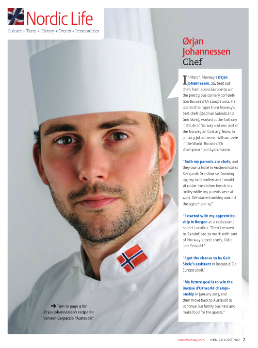 Sons of Norway Blog: Norwegian Chef Wins Bocuse d’Or 2015