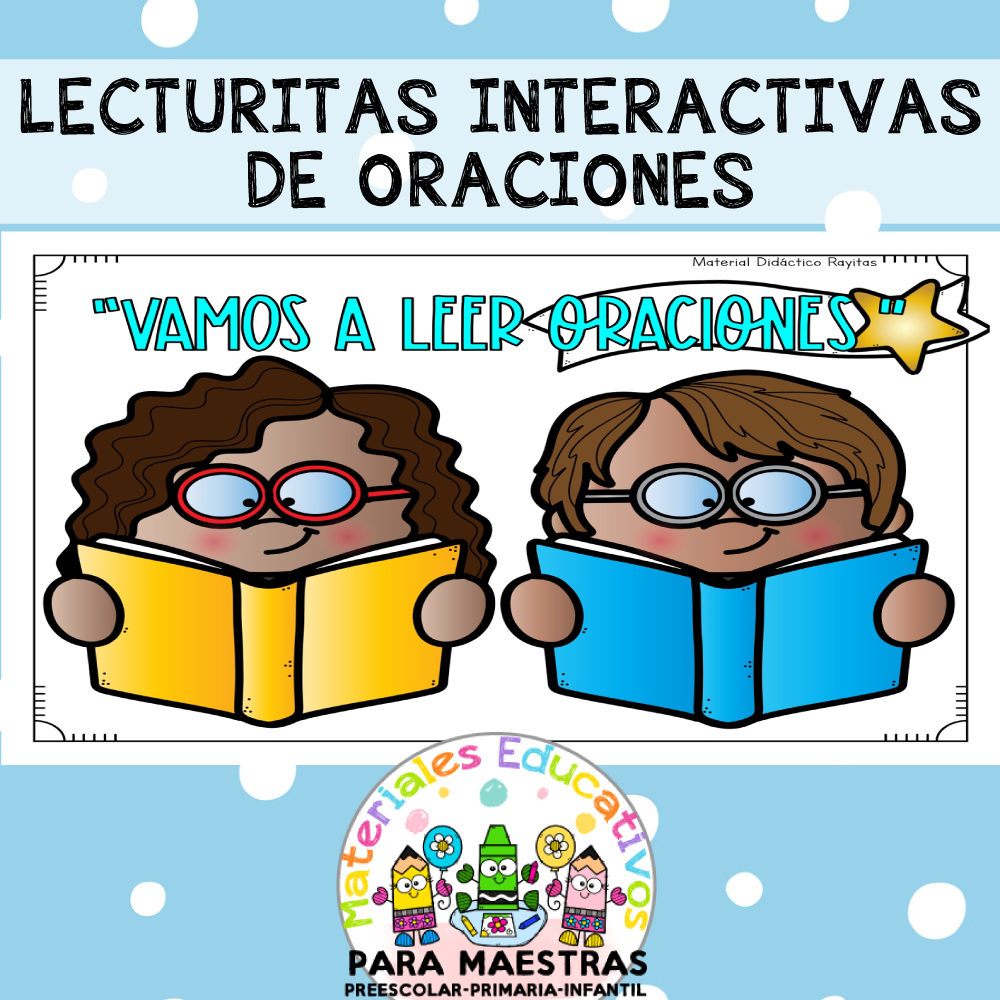 Lecturitas Interactivas de Oraciones | Materiales Educativos para Maestras