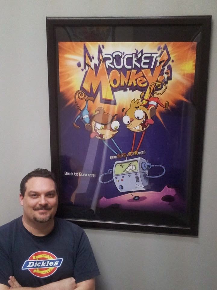 david gagnon's art show: rocket monkeys animation magazine cover