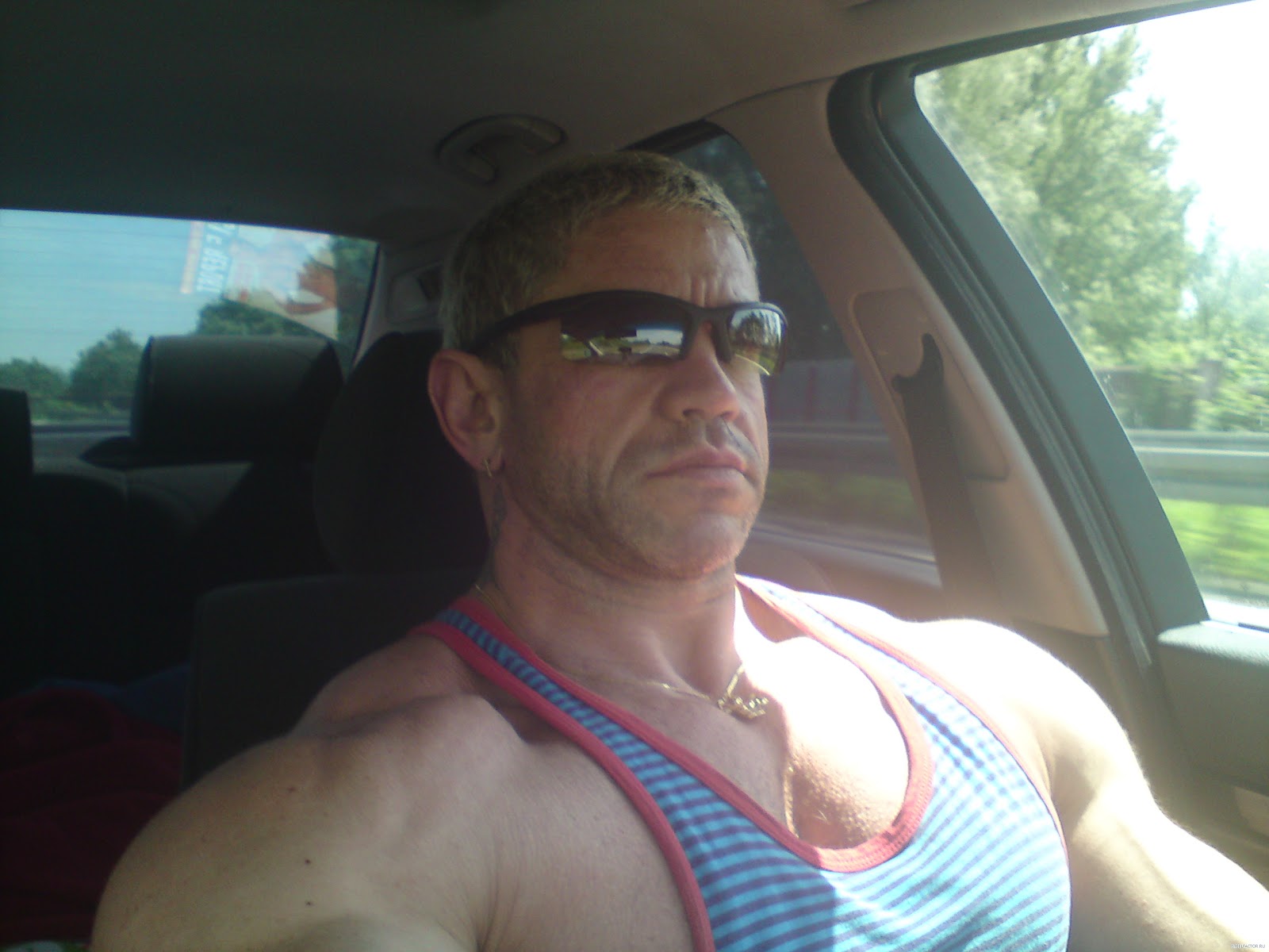 Muscle Lover: Bodybuilders driving...