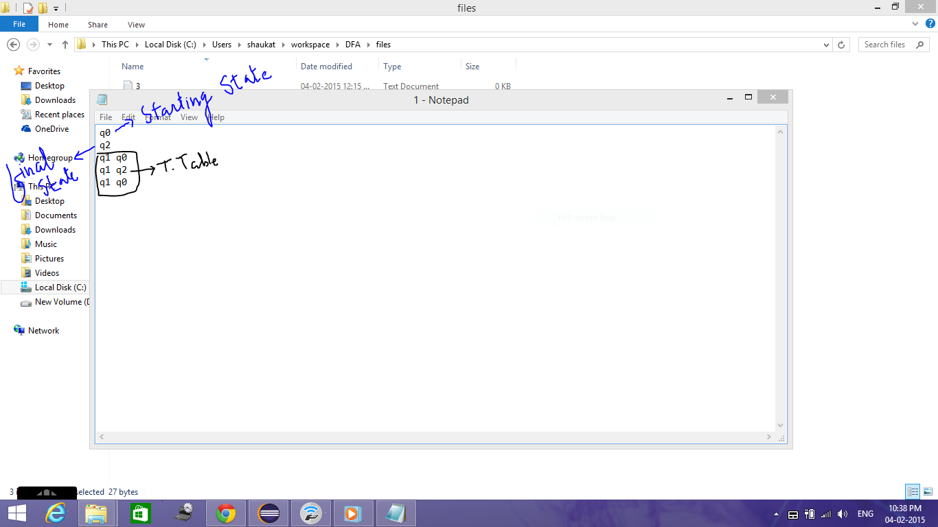 DFA implementation in java ~ all about codes