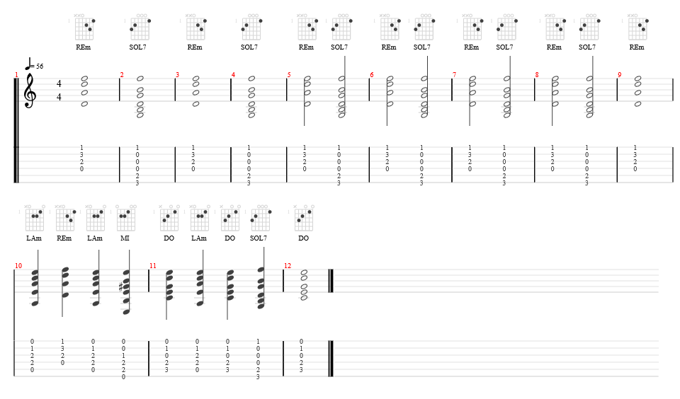 Guitarra y Sonido: 000095_000 Leccion de Guitarra: acorde REm, SOl 7