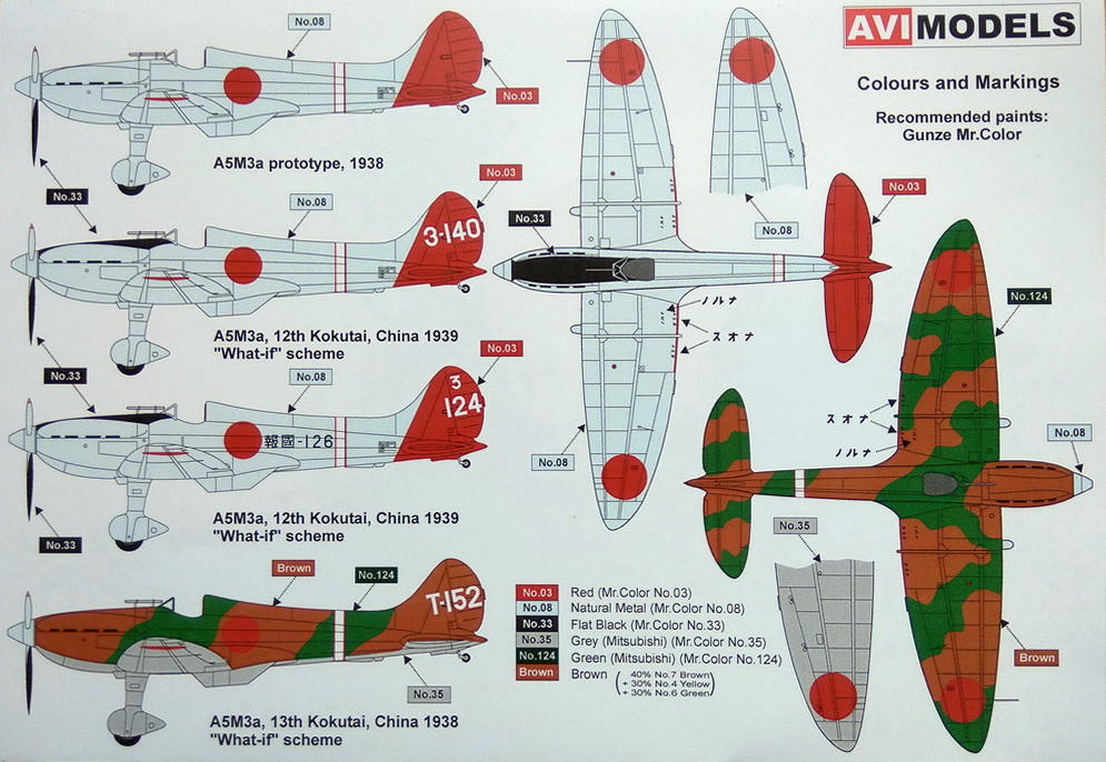 Aviation of Japan 日本の航空史: AVI Models Inline A5M3 in 1/72