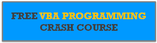 Free Crash Course In Vba Programming