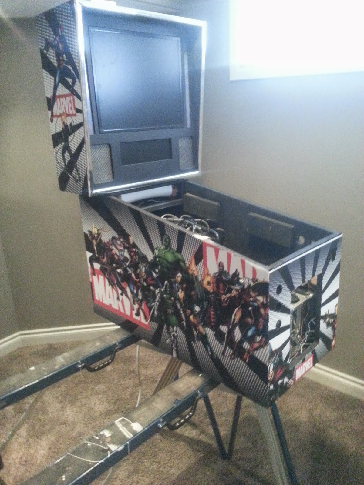 Any pics of woodwork used to mount the tv into the pf? - Virtual ...