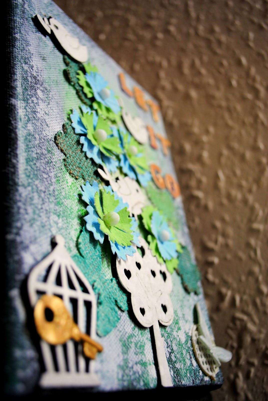 artBASM: ' LET IT GO ' - mixed art media on canvas