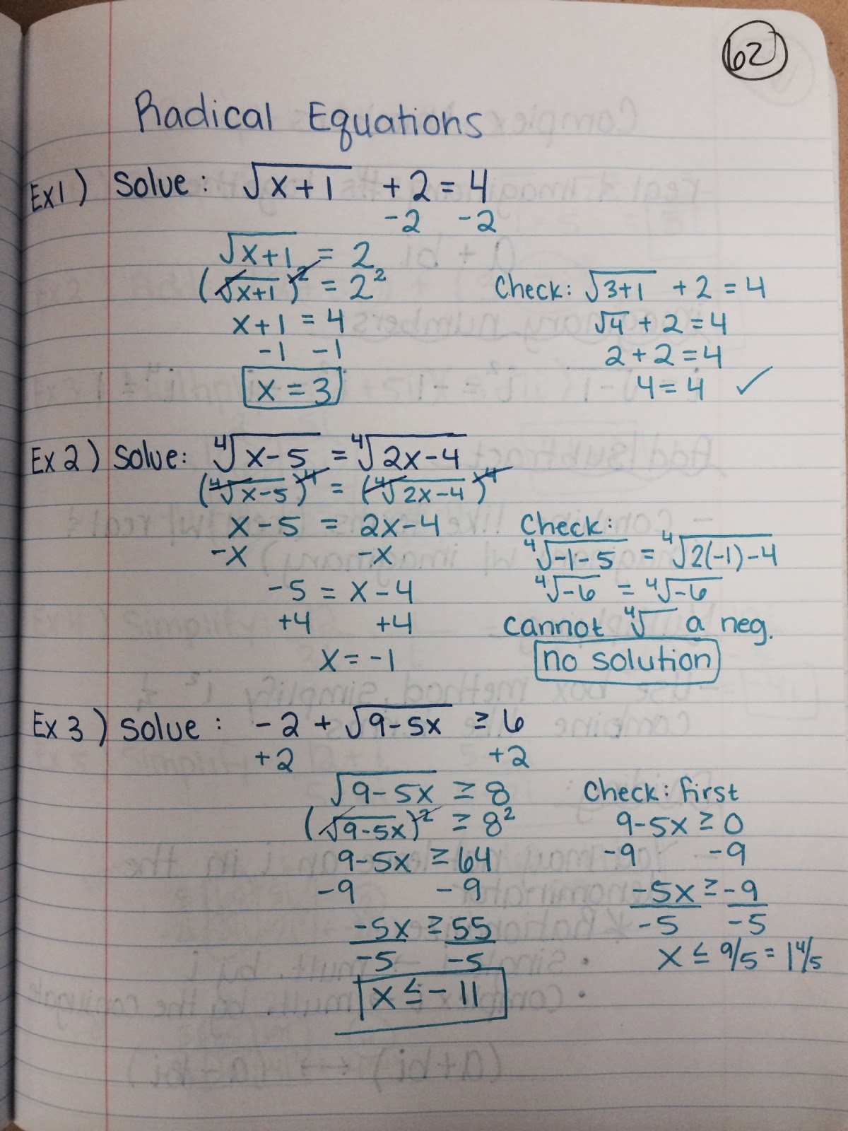The Ardis Formerly Known as Mikkelsen: Algebra 2 Unit 5 Part 2