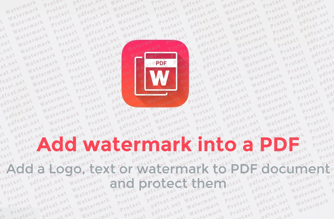 Add A Logo Text Or Watermark To Pdf Document Pdf Cat