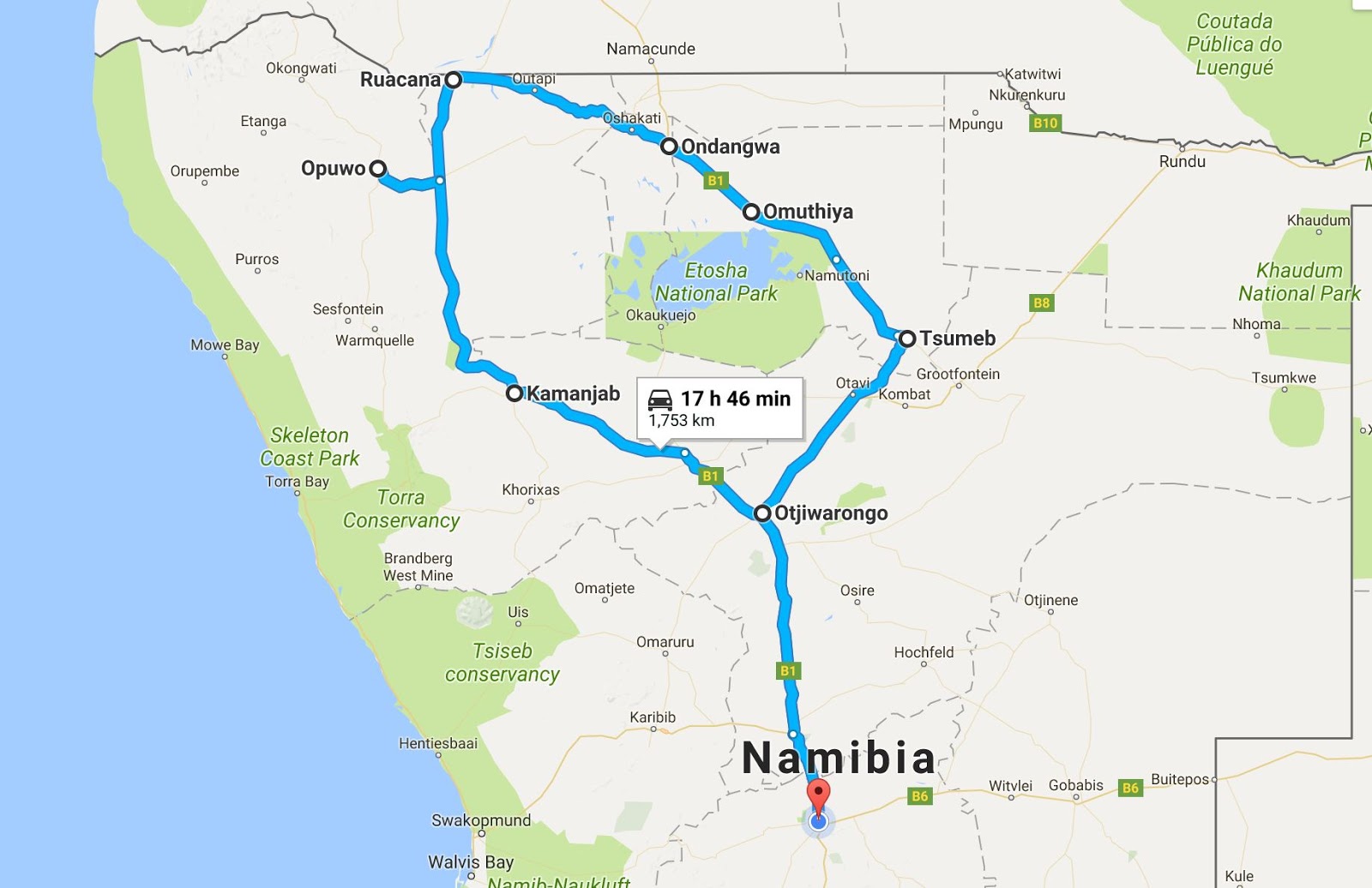 A Lyons adventures in Namibia: Trip Through Northern Namibia - Post 1