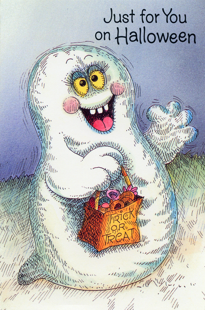 Neato Coolville: HALLOWEEN GREETING CARD #2: BOO GHOST