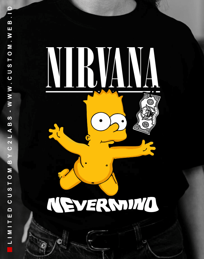 Bart Simpson x Nirvana Nevermind Album Cover