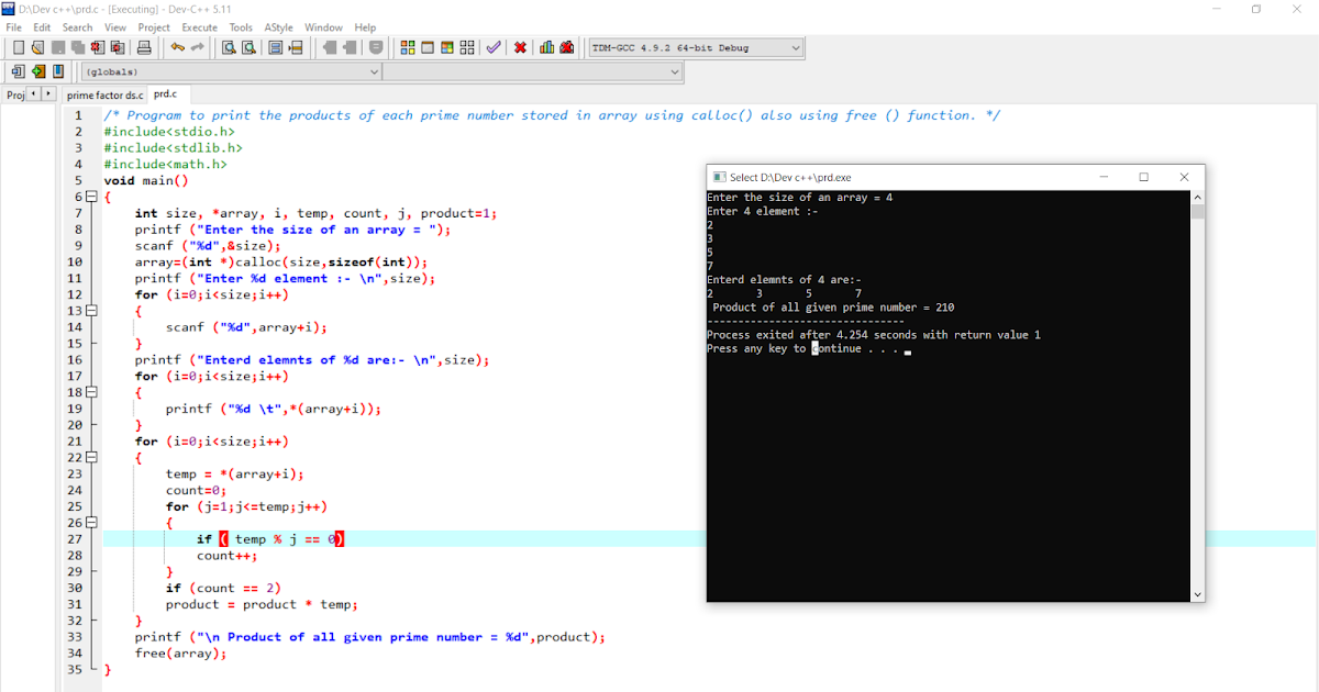 Dynamic Memory Allocation in C using calloc ( ) function