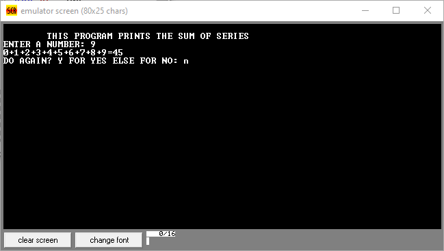How To Print Sum Of Series In Assembly Language Engineering Lab