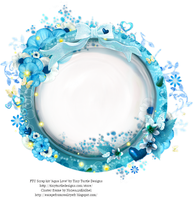 Escape From Reality Blog: FTU Clusters & Cluster Frames 'Aqua Love'