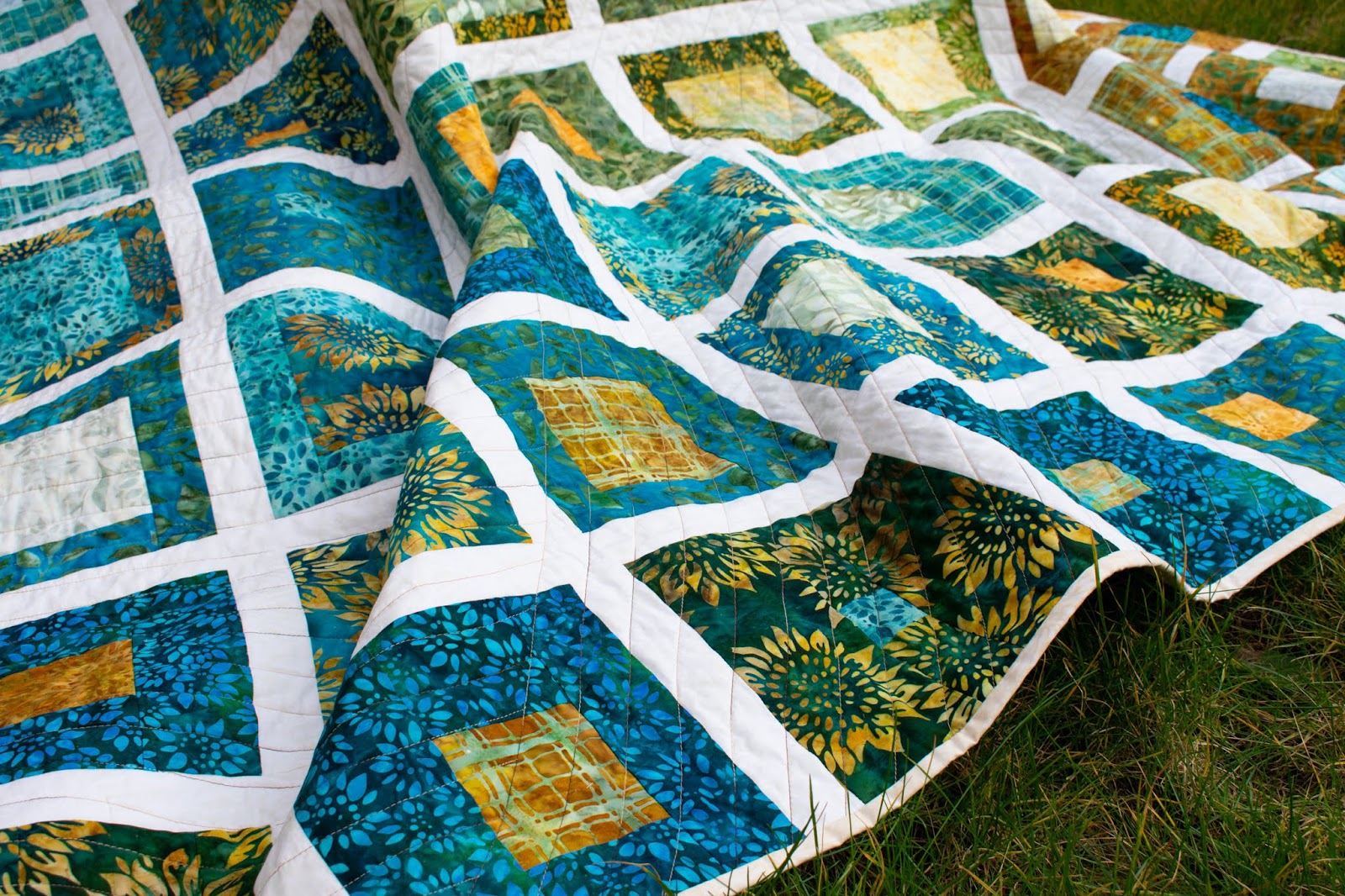 Quilt Art by Lena Pugachova: Floating Squares