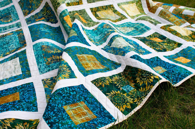 Quilt Art by Lena Pugachova: Floating Squares