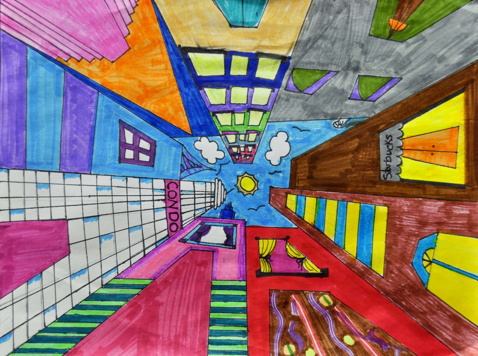 artisan-des-arts-cityscapes-looking-up-grade-six