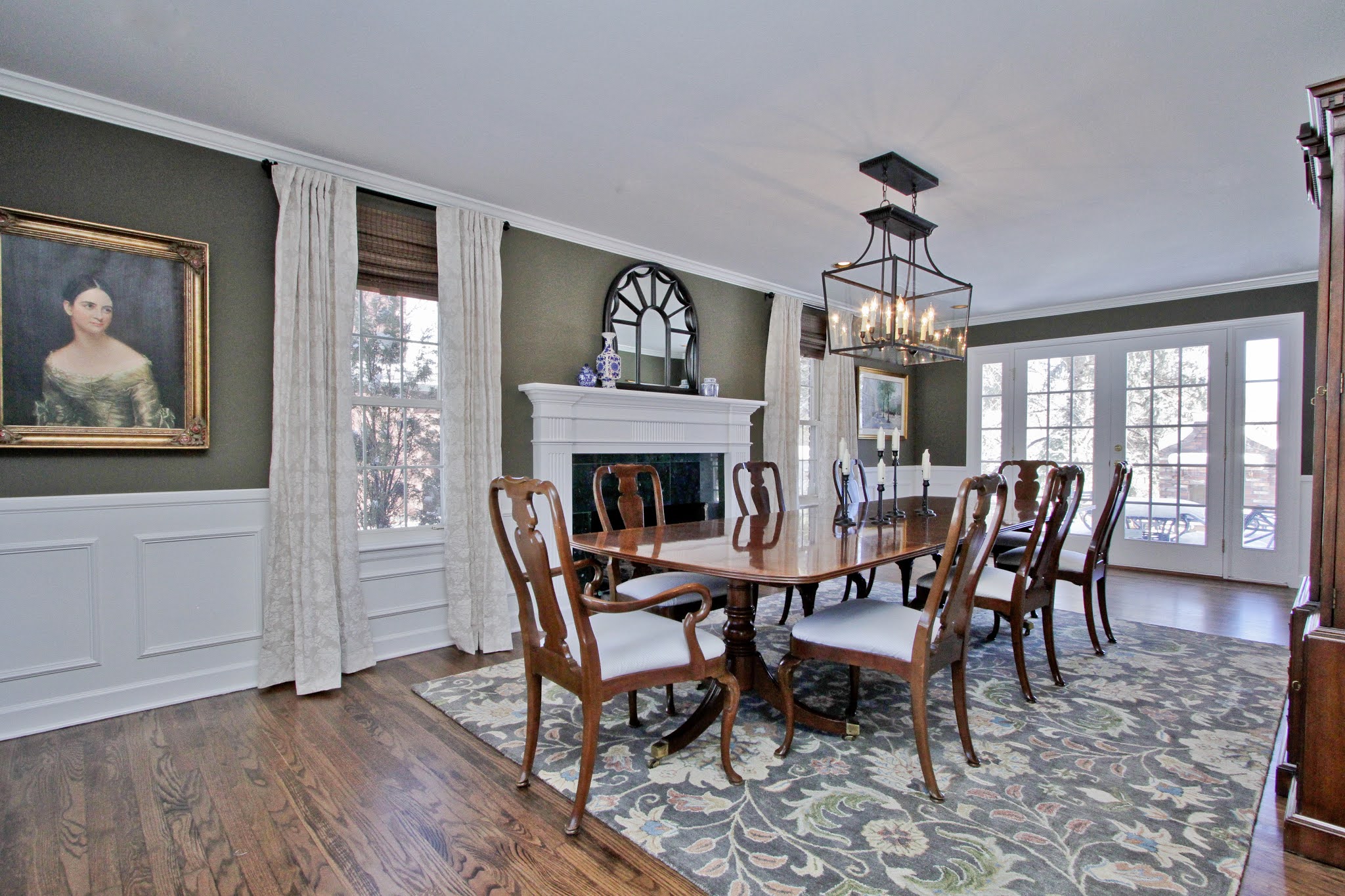 The Yellow Cape Cod: Dutch Colonial Dining Room Makeover - Before and After