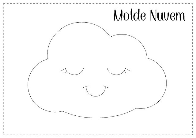 Molde de nuvem - Como Fazer