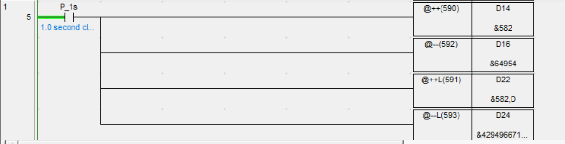 Belajar PLC Omron dan Instrumentasi: INCREMENT AND DECREMENT BINARY CX ...