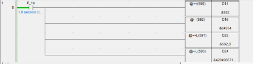 Belajar PLC Omron dan Instrumentasi: INCREMENT AND DECREMENT BINARY CX ...