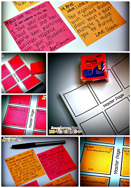 The Elementary Entourage: New Procedures: Post It LOVE FREEBIE! [with ...
