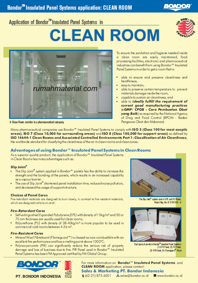 Insulated Sandwich Panel BONDOR - Rumah Material