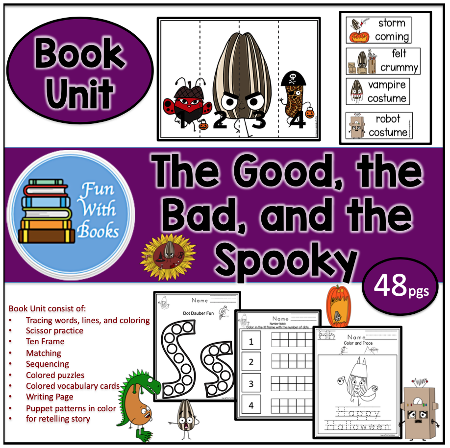 THE GOOD, THE BAD, AND THE SPOOKY BOOK UNIT ~ Book Units by Lynn