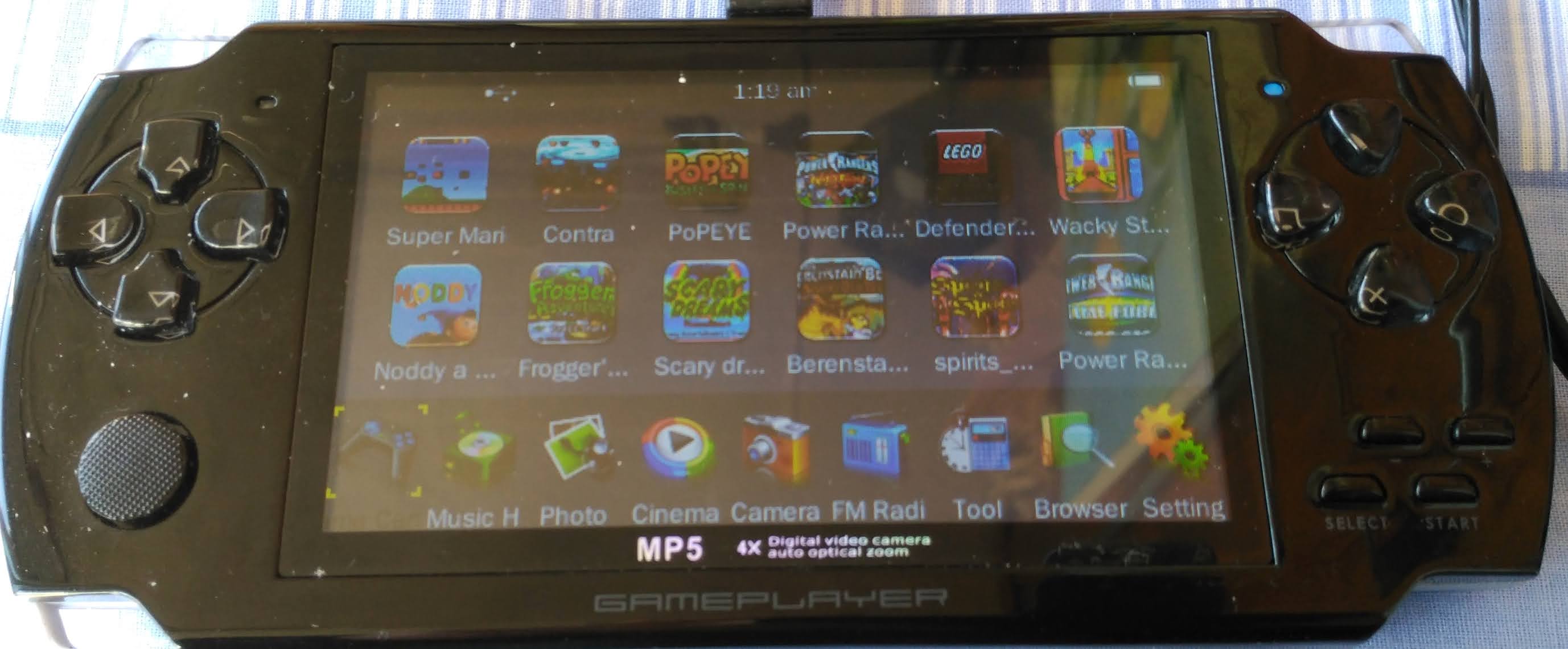 Retro Ordenadores Orty: Reproductor/Consola MP5 Game Player 4GB-FM ...